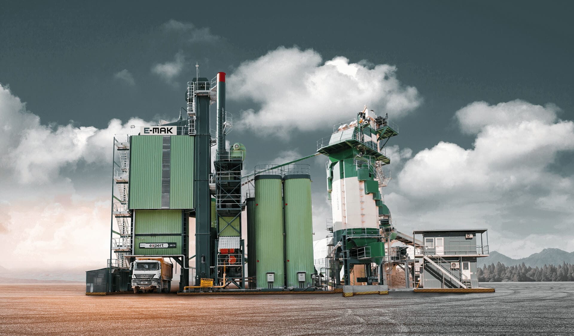 Planta de asfalto estacionaria - Expert - E-mak