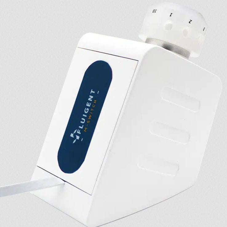 Válvula de distribución - M-SWITCH™ - FLUIGENT - manual / de selección / para productos químicos