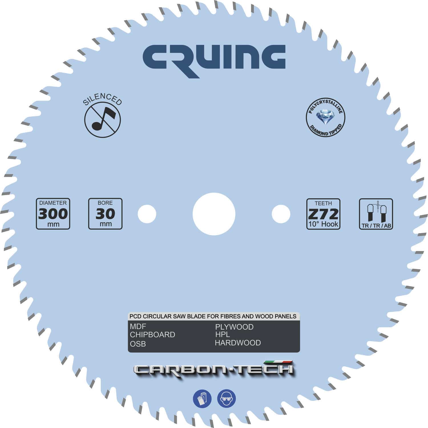 Hoja de sierra PCD - Cruing Italy srl - circular / de uso universal