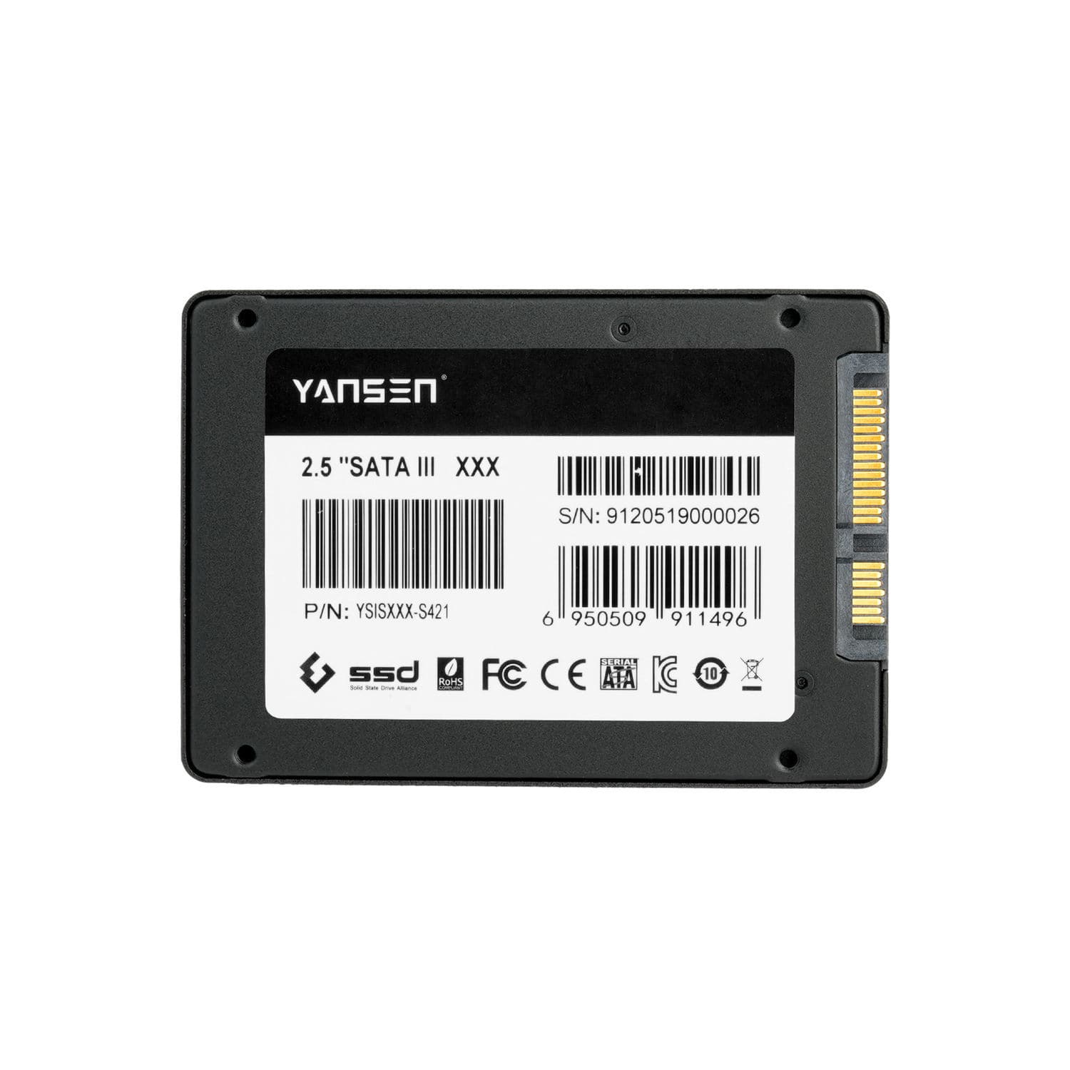 SSD SATA III - YSISXXX-S421 - KingSpec - interno / 2.5"