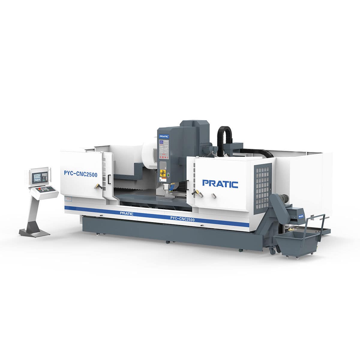 Centro de mecanizado CNC 3 ejes - PYC-CNC2500 - PRATIC CNC - vertical ...