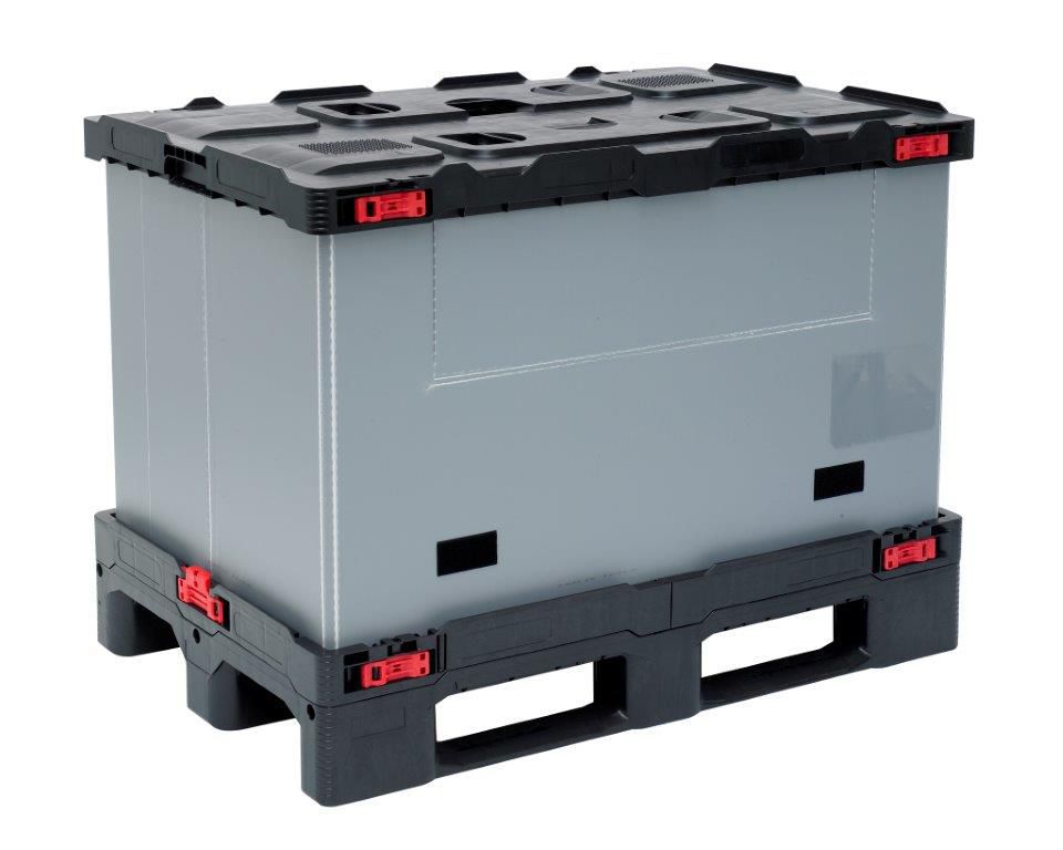 Contenedor IBC de plástico - SF 800 SP - Gamma Wopla - apilable / plegable