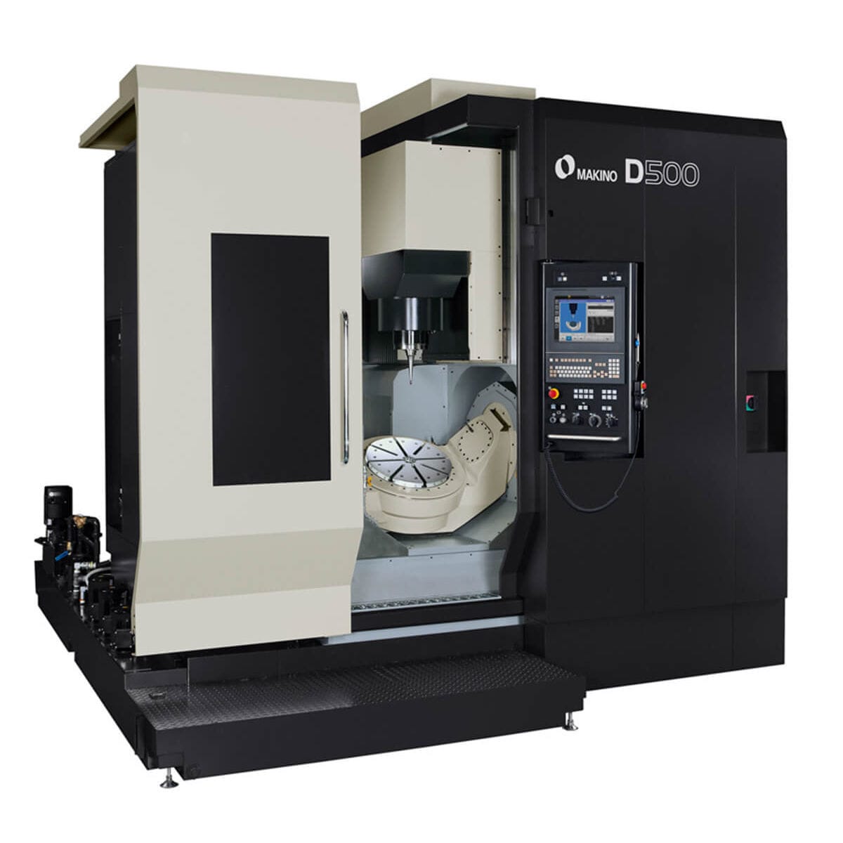 Centro de mecanizado CNC 5 ejes - D500 - MAKINO Milling Machine - vertical / 60 herramientas ...