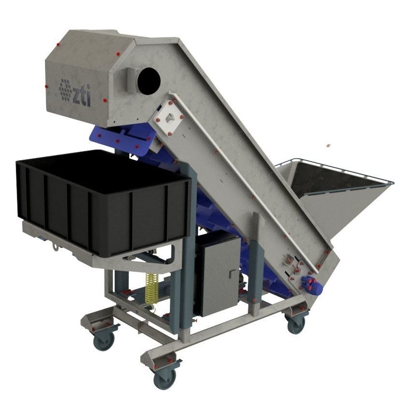 Elevador de cangilones para la industria minera - ZTI smart machines - con cinta / para ...