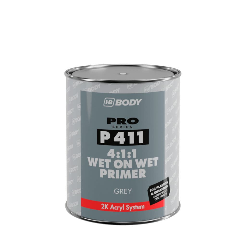 Imprimación de fibra acrílica - P411 - HB BODY S.A. - para plástico / para aplicaciones ...