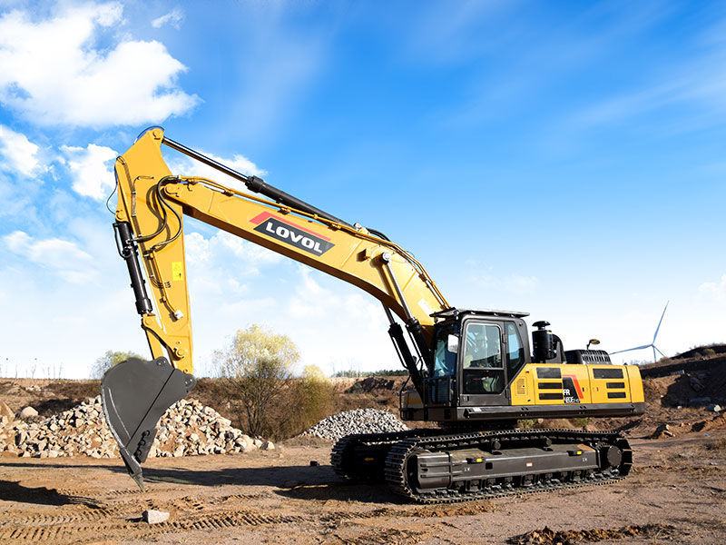 Excavadora de grandes dimensiones - FR480E2-HD - Lovol Heavy Industry Co., Ltd. - con orugas ...