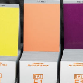 Carta de colores RAL - E1 single cards - RAL colours