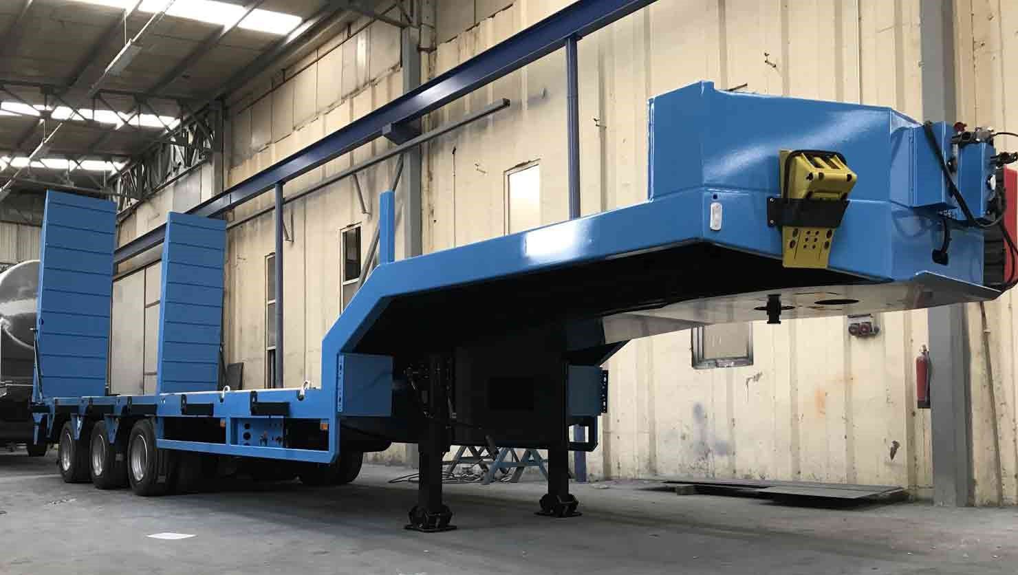 Semiremolque portamaquinaria - Emirsan Trailer - con suspensión neumática / góndola de cama ...