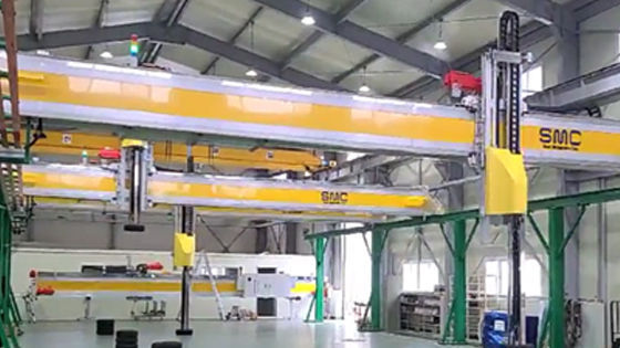 Robot de pórtico - SMCore Inc. - 3 ejes / de carga / de descarga
