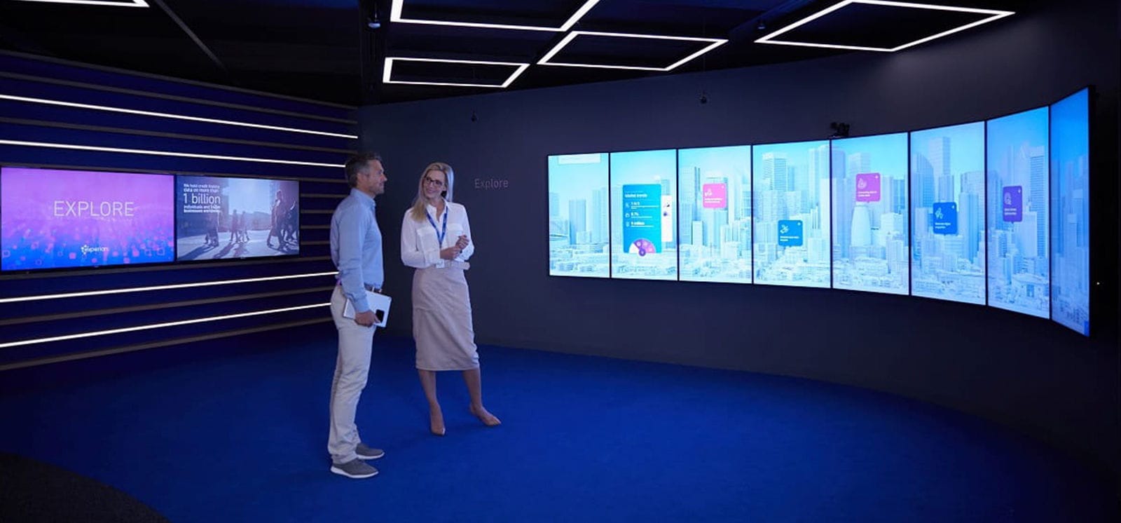 Monitor LCD - TILE - Displax SA - táctil / 55" / empotrable