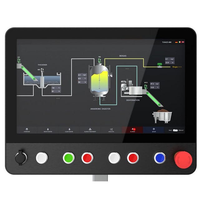 Panel PC retroiluminación LED - 185 - INDATECH - pantalla táctil capacitiva PCAP / con pantalla ...