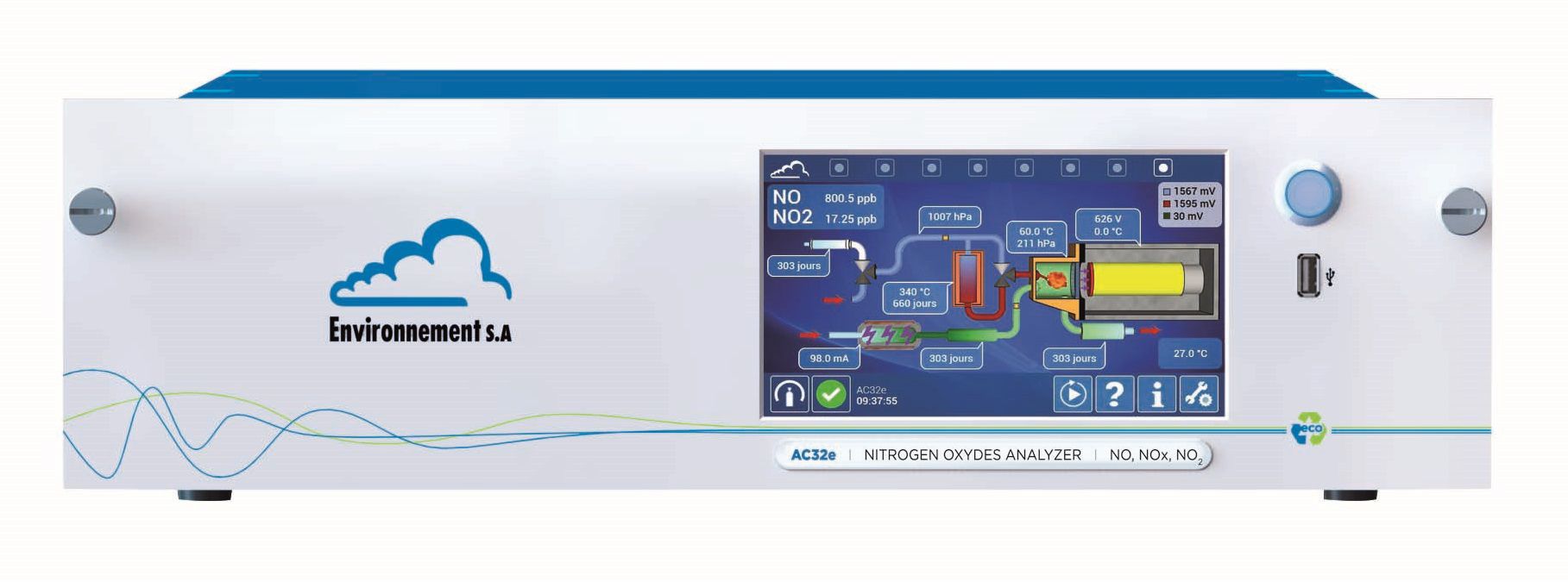 Analizador de óxidos de nitrógeno - AC32e - ENVEA - de dióxido de ...