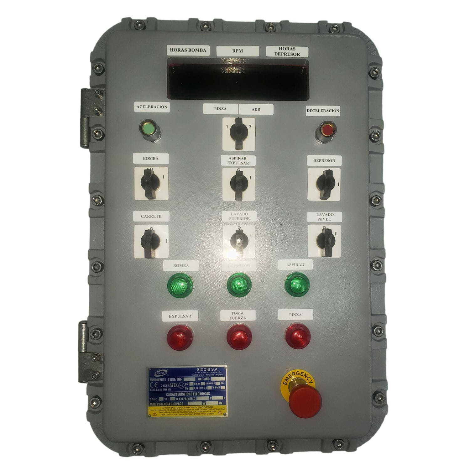 Caja botonera ATEX - EJB series - Siccis - con 4 botones / con 16 ...