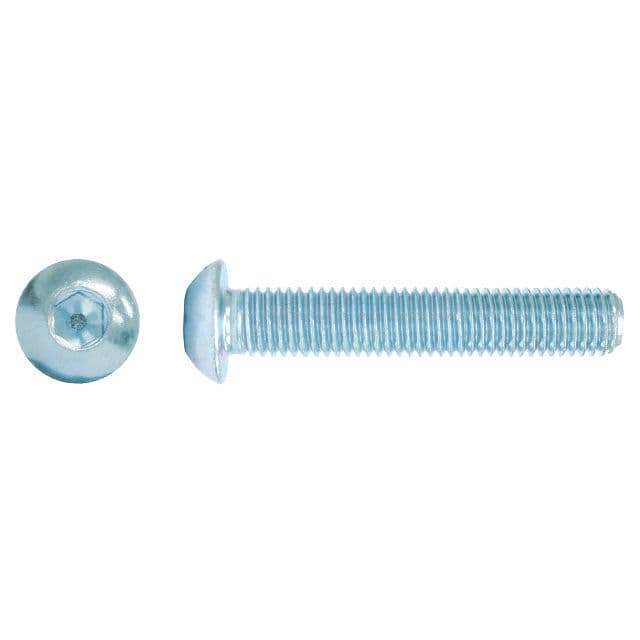 Tornillo de cabeza abombada - 7380 10.9 ZN - Chavesbao - Allen / de acero zincado / ISO