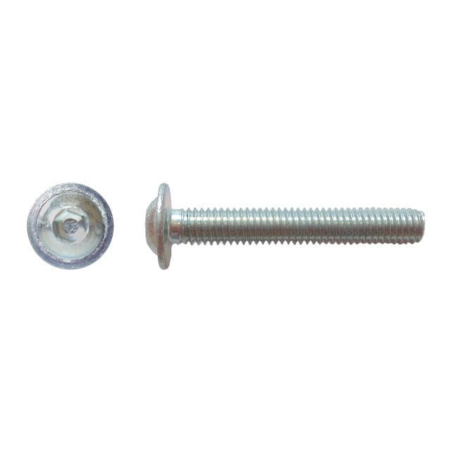 Tornillo de cabeza abombada con base - 73802 10.9 ZN - Chavesbao - Allen / de acero zincado / ISO