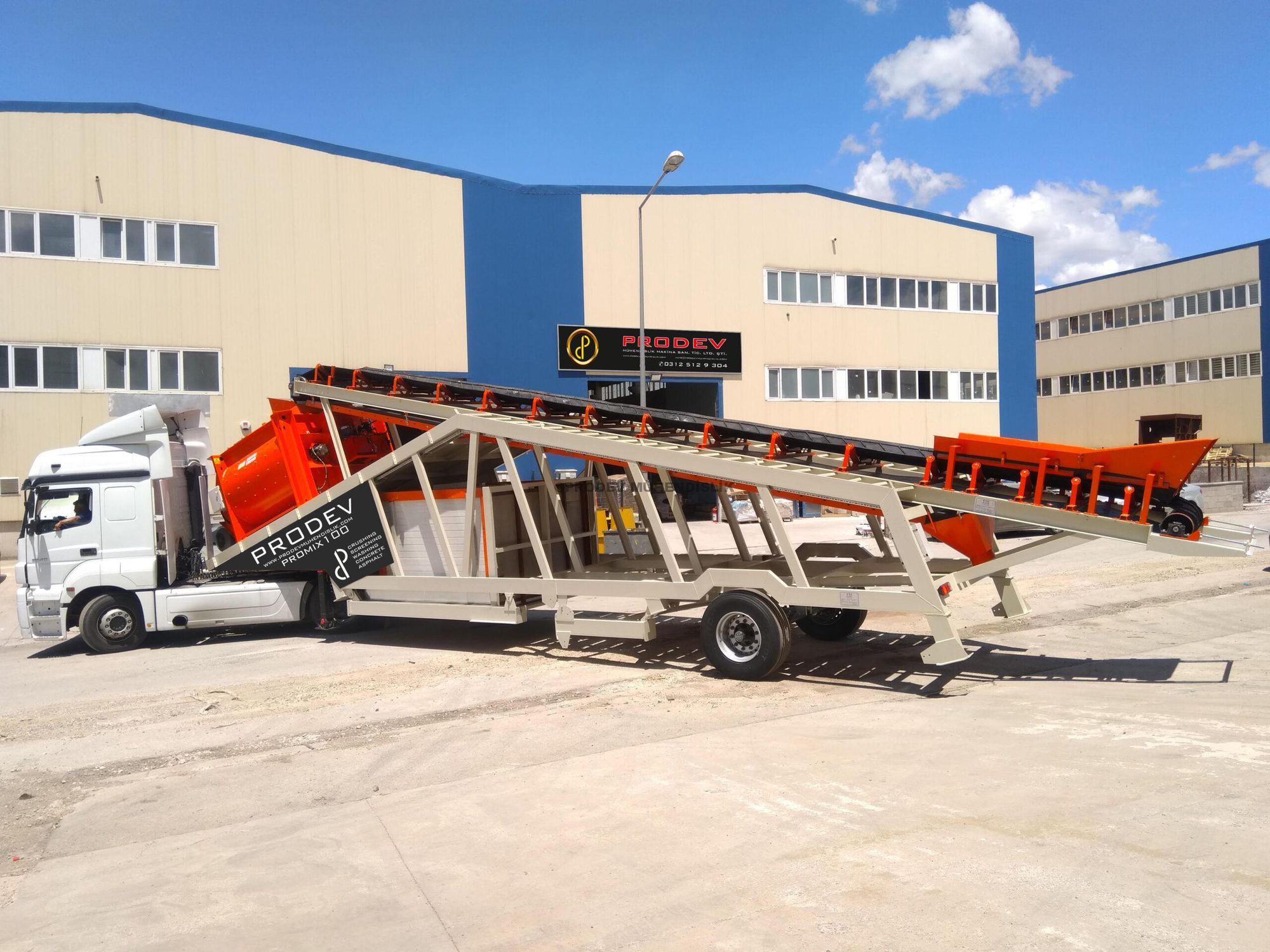 Planta de hormigón móvil - PROBET series - PRODEV MACHİNE - automática