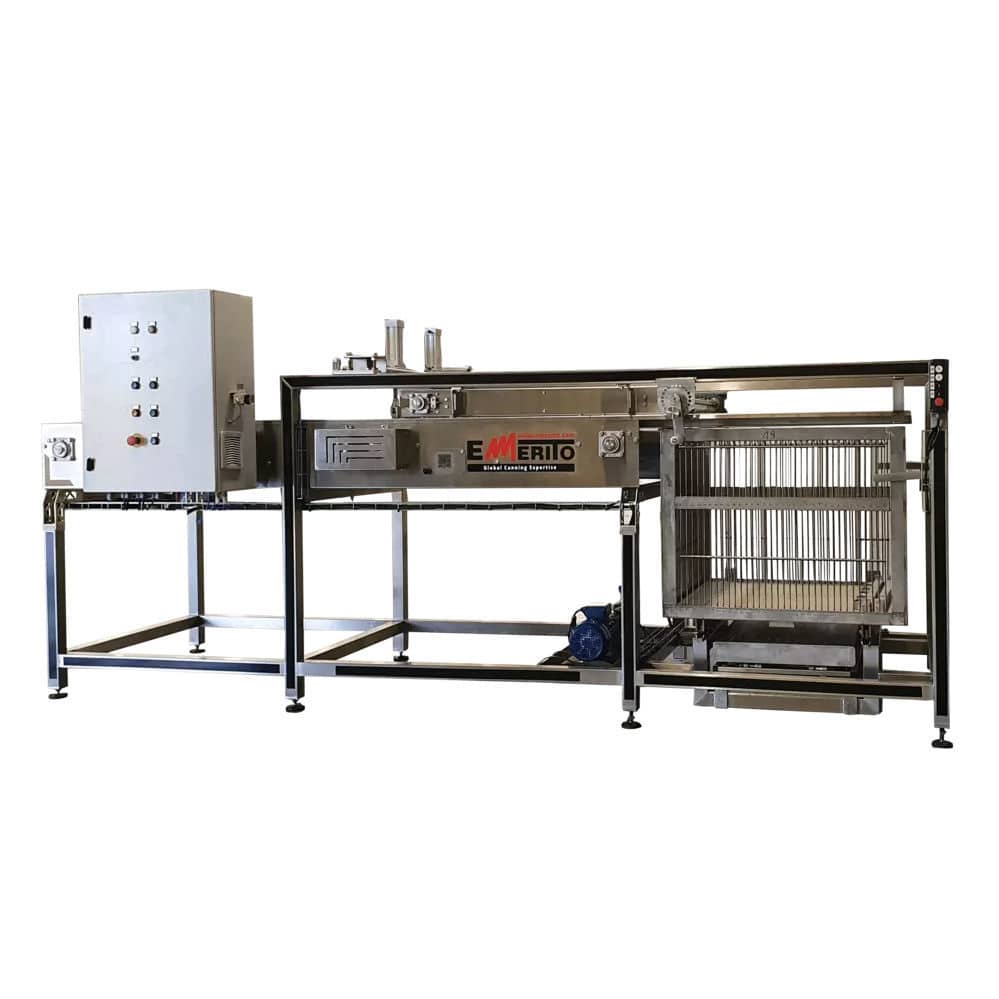 Sistema de carga y descarga para cestos - Emerito S.L. - semiautomático / para recipiente ...