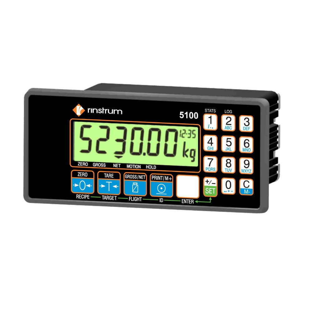 Indicador de pesaje visualizador LCD - 5100 - Rinstrum - en riel DIN