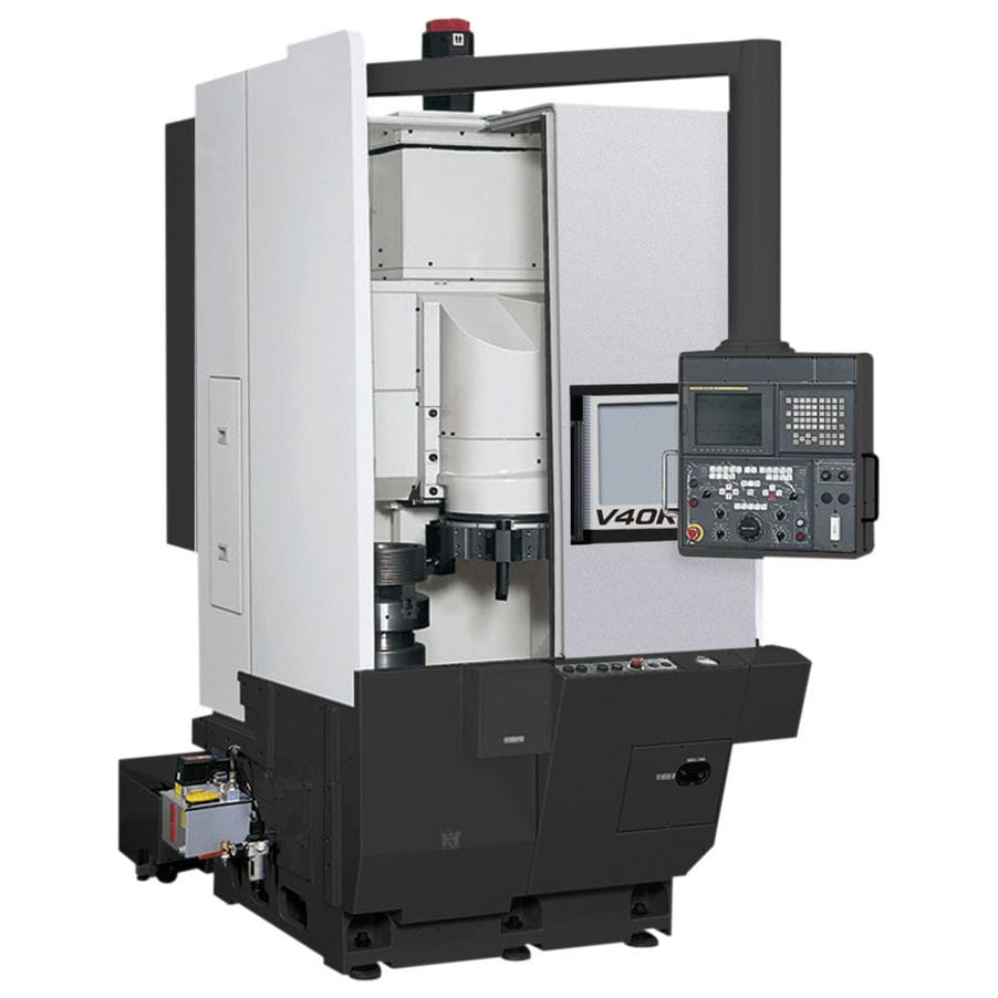 Torno CNC - V40R - OKUMA - vertical / 2 ejes / de corte