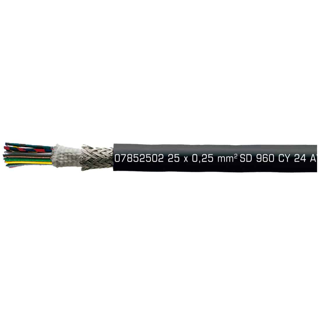Cable eléctrico de datos / DIN / antipropagación de fuego / aislado - SD 960 CY - SAB BROECKSKES ...