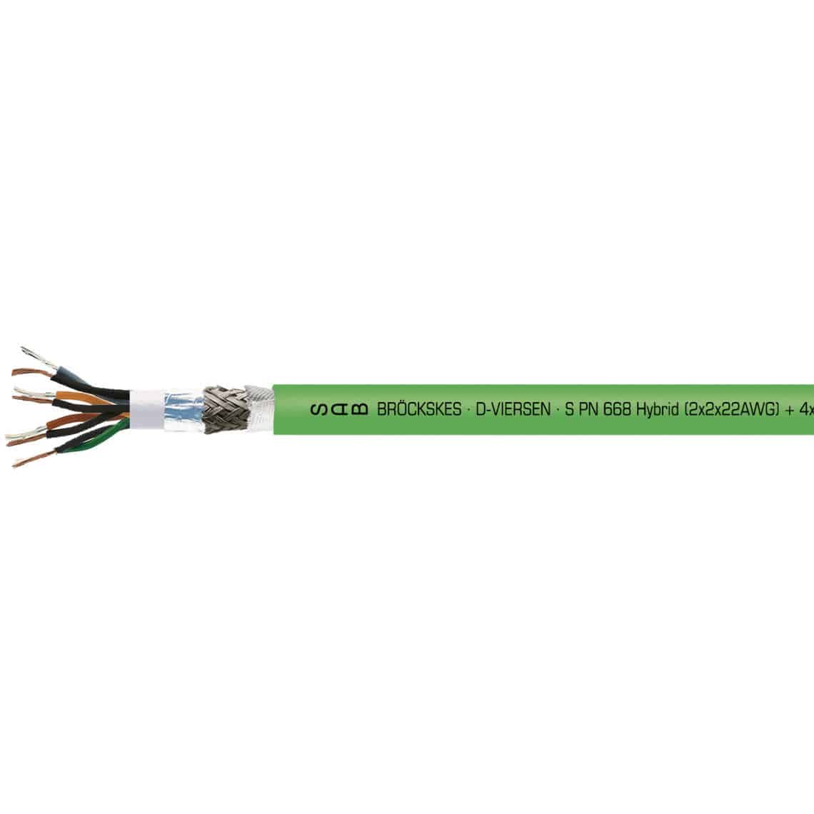 Cable eléctrico híbrido - S PN 668 - SAB BROECKSKES GMBH & Co. KG - RJ45 / Ethernet / resistente ...