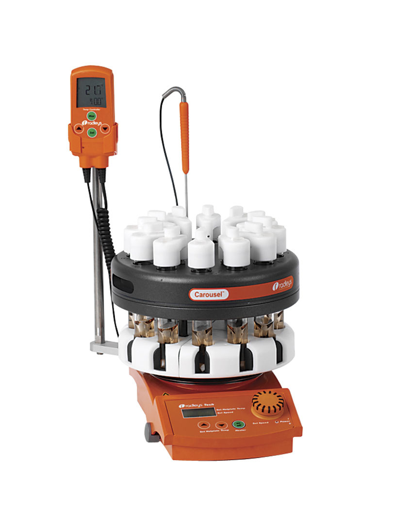 Reactor de laboratorio - max. +180 °C, 1 - 20 ml | Carousel 12 Plus ...