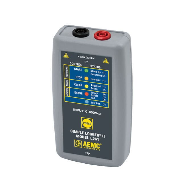 Registrador de eventos - L261 - AEMC Instruments - de corriente / 1 canal / USB