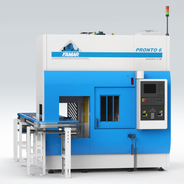 Máquina de torneado CNC - PRONTO 6 - Famar Srl - vertical / 3 ejes / de alta eficacia