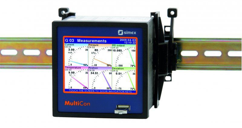 Controlador de temperatura con pantalla LCD - MultiCon CMC-99 - SIMEX Sp. z o.o. - con pantalla ...