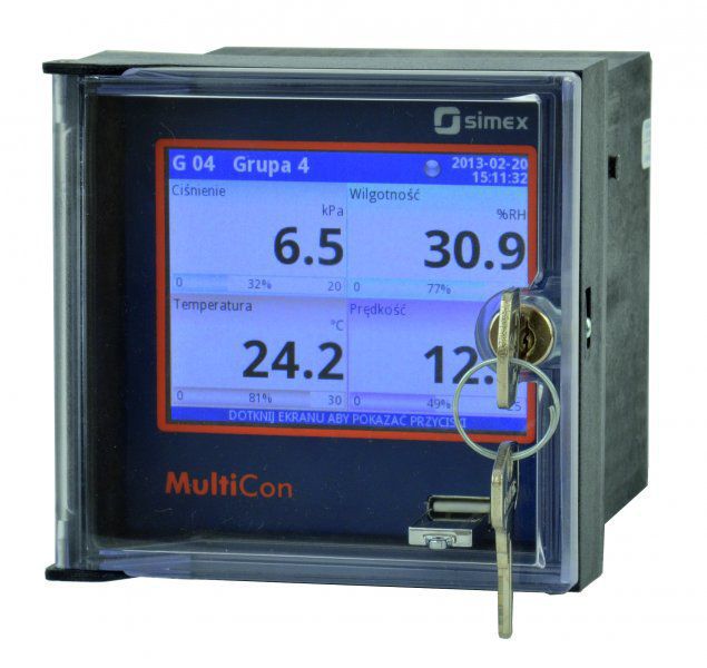 Controlador de temperatura con pantalla LCD - MultiCon CMC-99 - SIMEX Sp. z o.o. - con pantalla ...