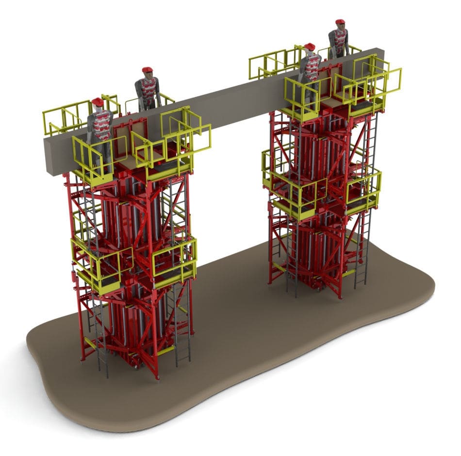 Encofrado marco - ADM - Sateco - para pilares / de metal / de acero