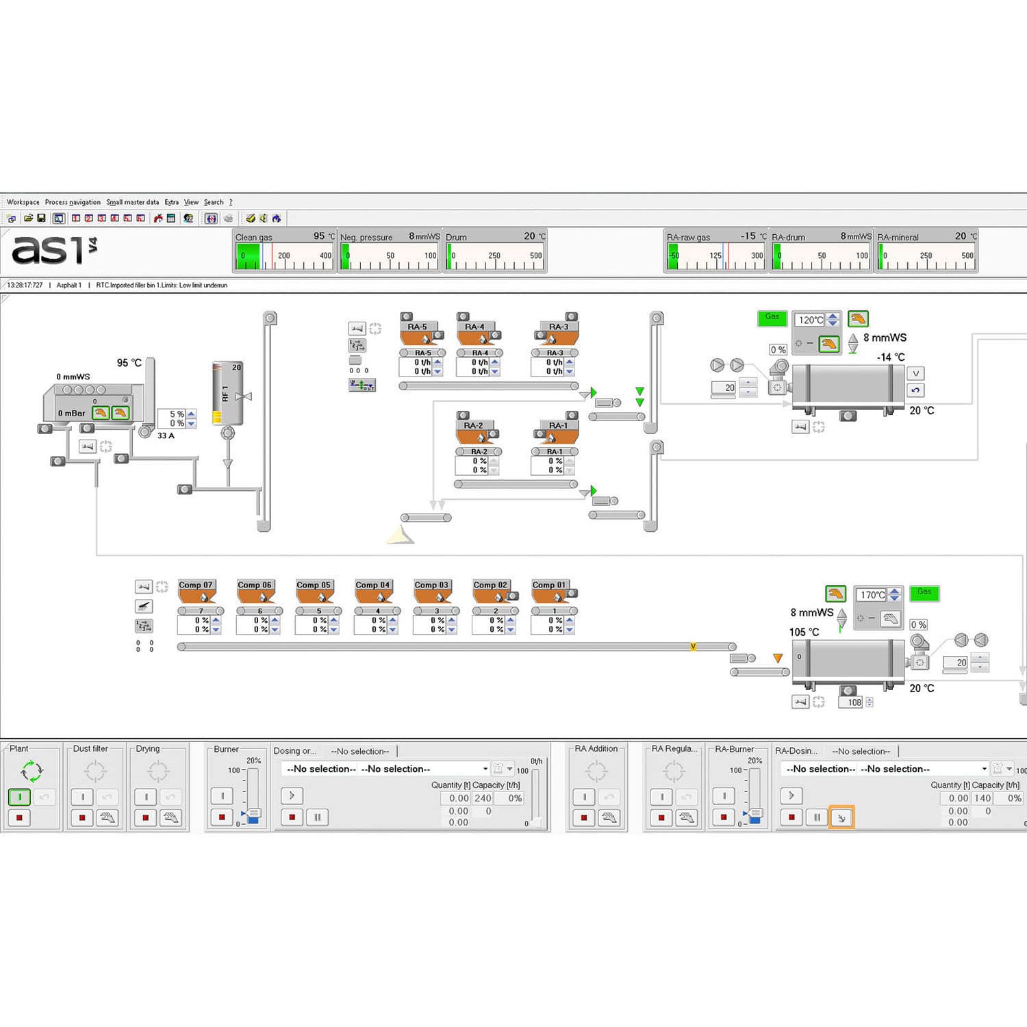 Software de estadística - AS1 - Ammann - de control / automatizado