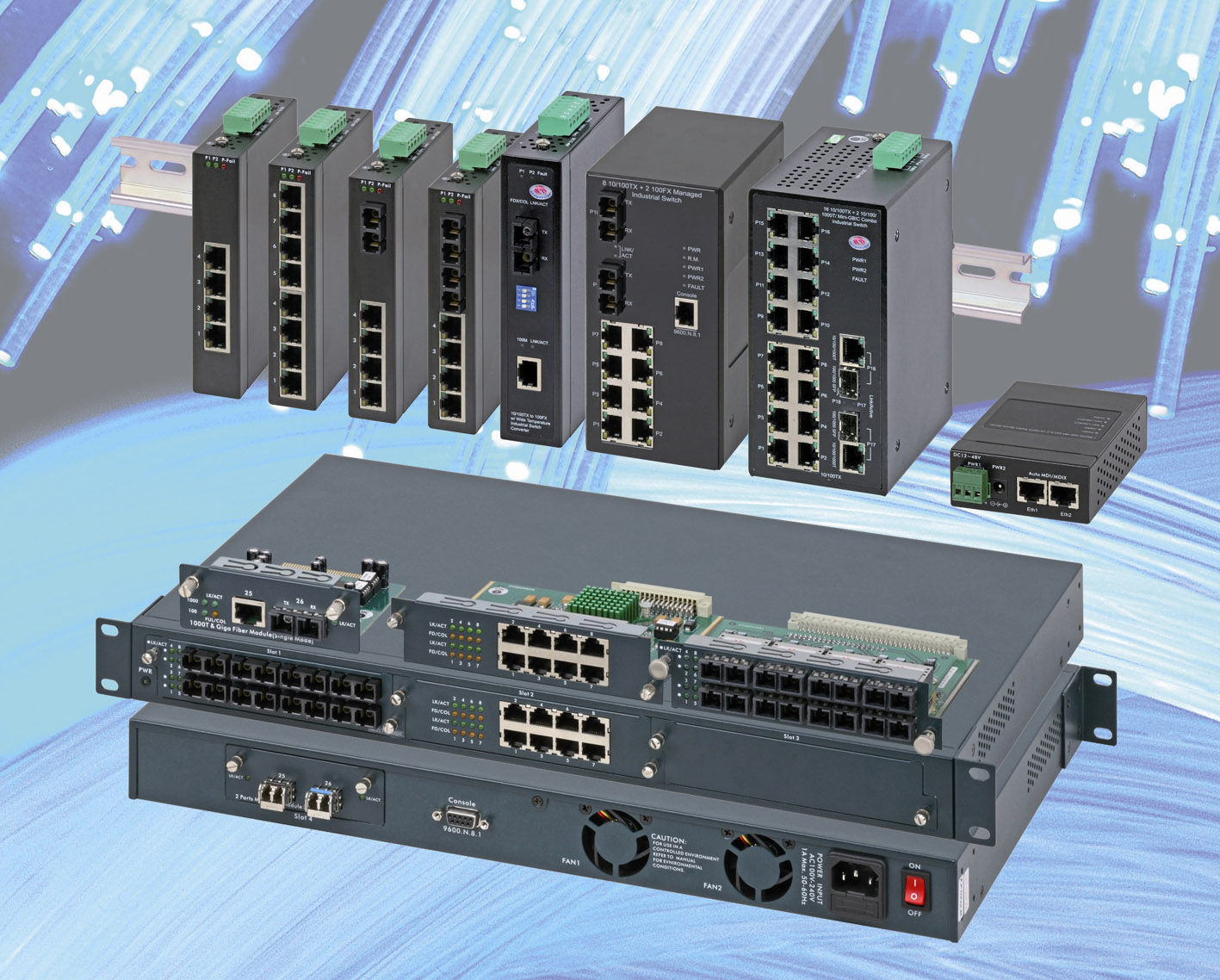 Convertidor de fibras ópticas - PoE, 19" - eks Engel GmbH & Co. KG ...