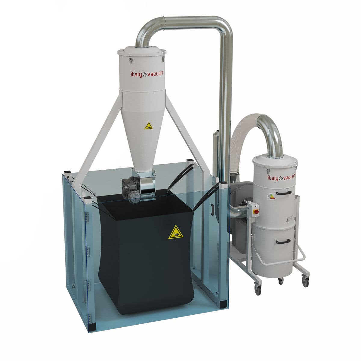 Aspirador industrial - HELIROTO 24H - ITALYVACUUM S.R.L. - en seco / de virutas / de polvo fino