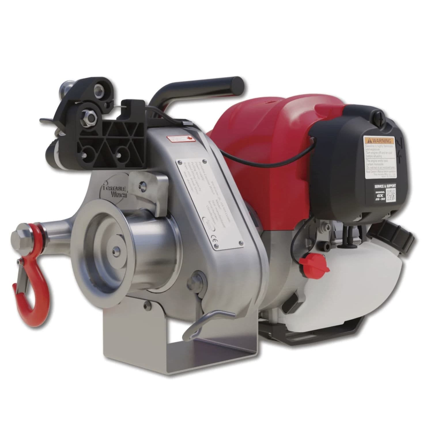 Cabrestante de tiro - PCW4000-A - PORTABLE WINCH CO. - con motor térmico / con freno