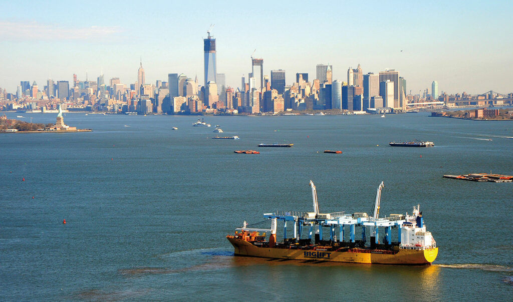 Grúa sobre barcaza - RMG / ARMG - Künz GmbH - de carga / para contenedores