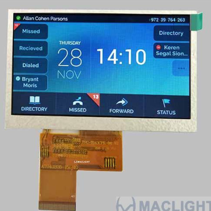 Módulo de visualización TFT LCD - MLT043R40-5 - Maclight Display Co ...