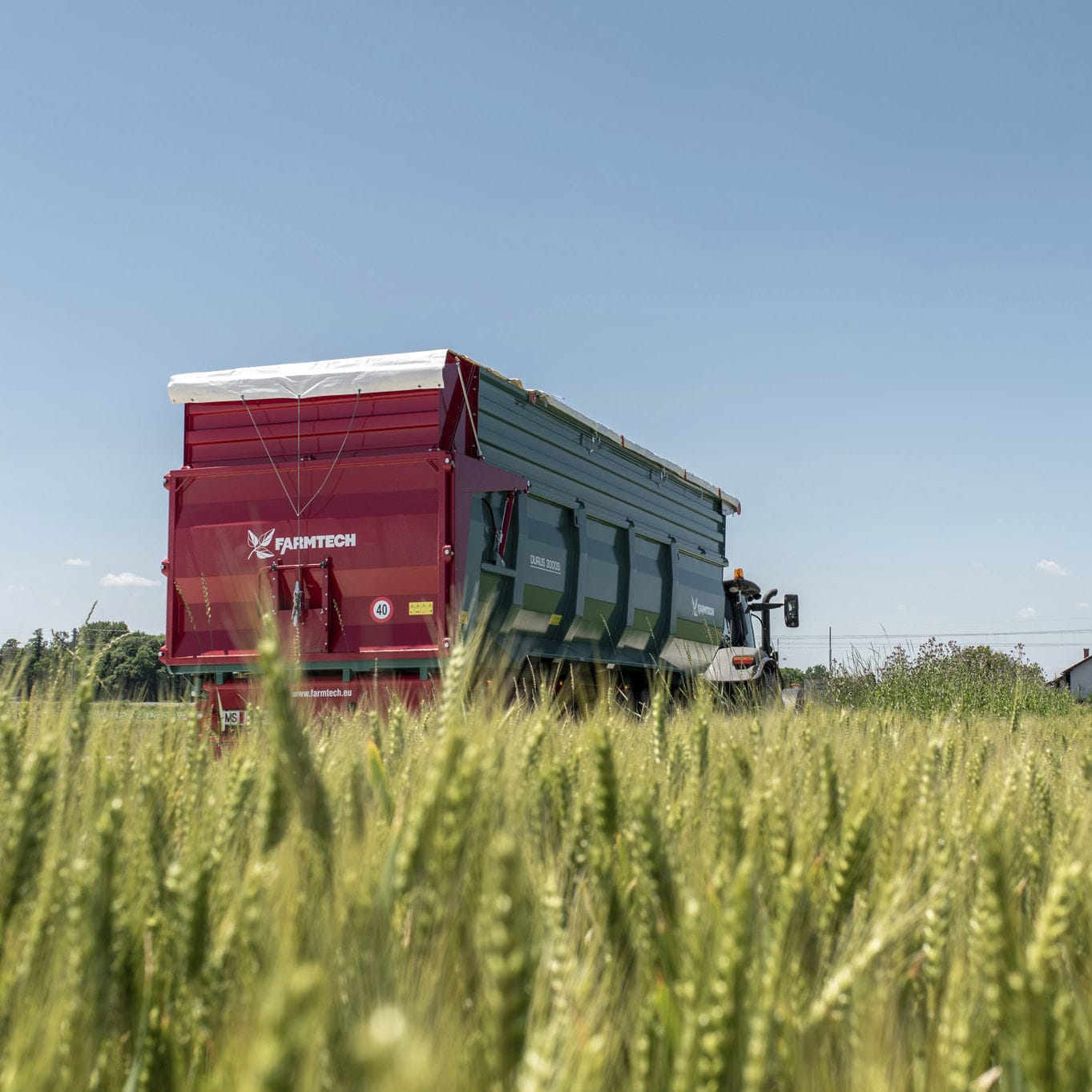 Remolque volquete - DURUS 3000 - Farmtech - de ventana / en tándem / hidráulico