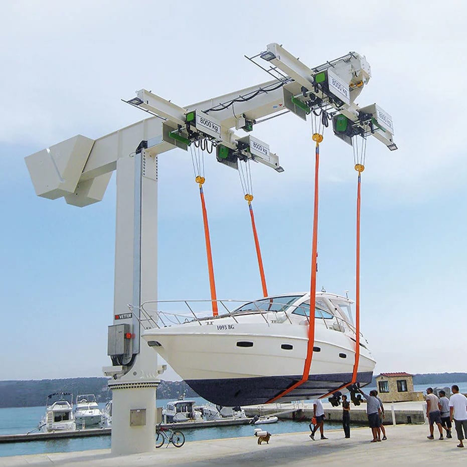 Grúa pluma portuaria - VETTER Krantechnik GmbH - de columna / con ...