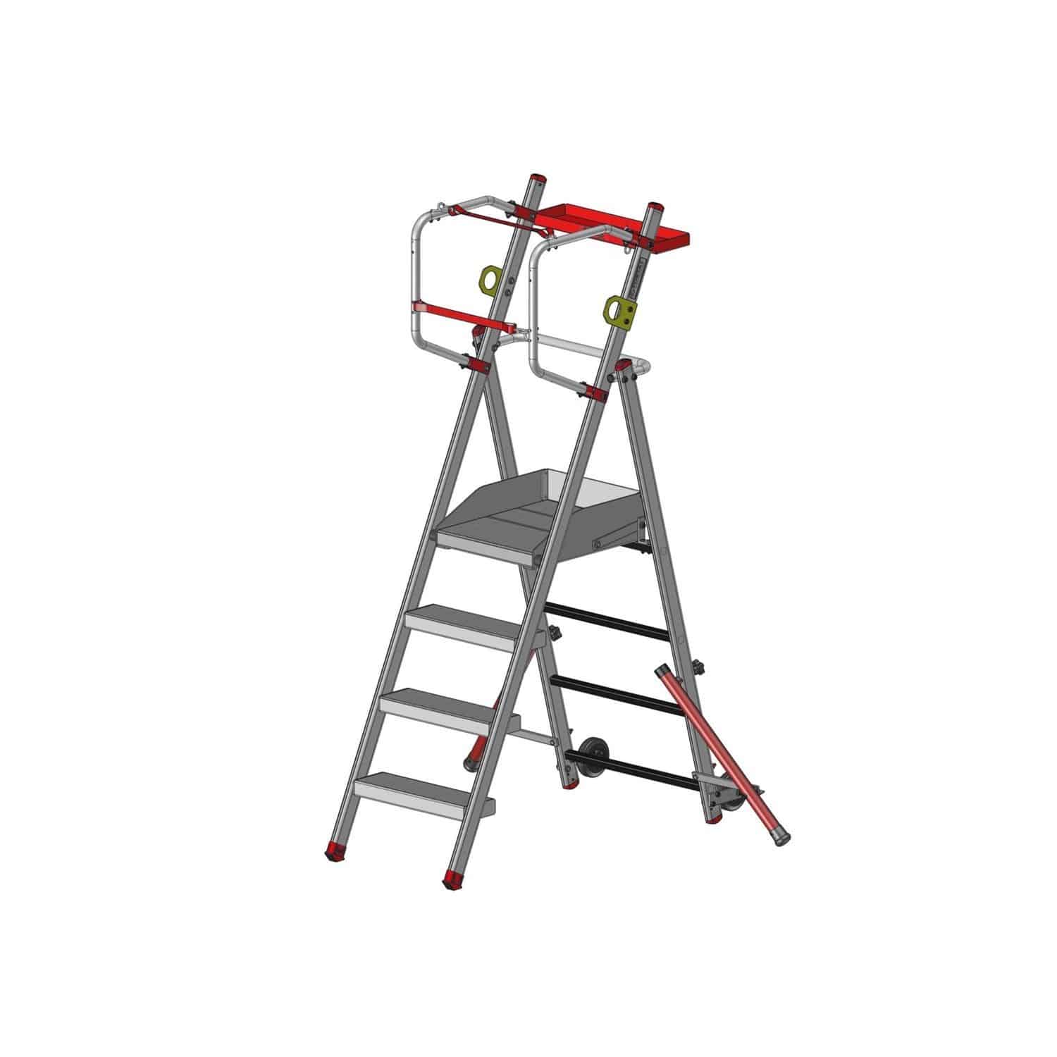 Plataforma de trabajo - F09018100 - FORTAL - enrollable / para obra ...