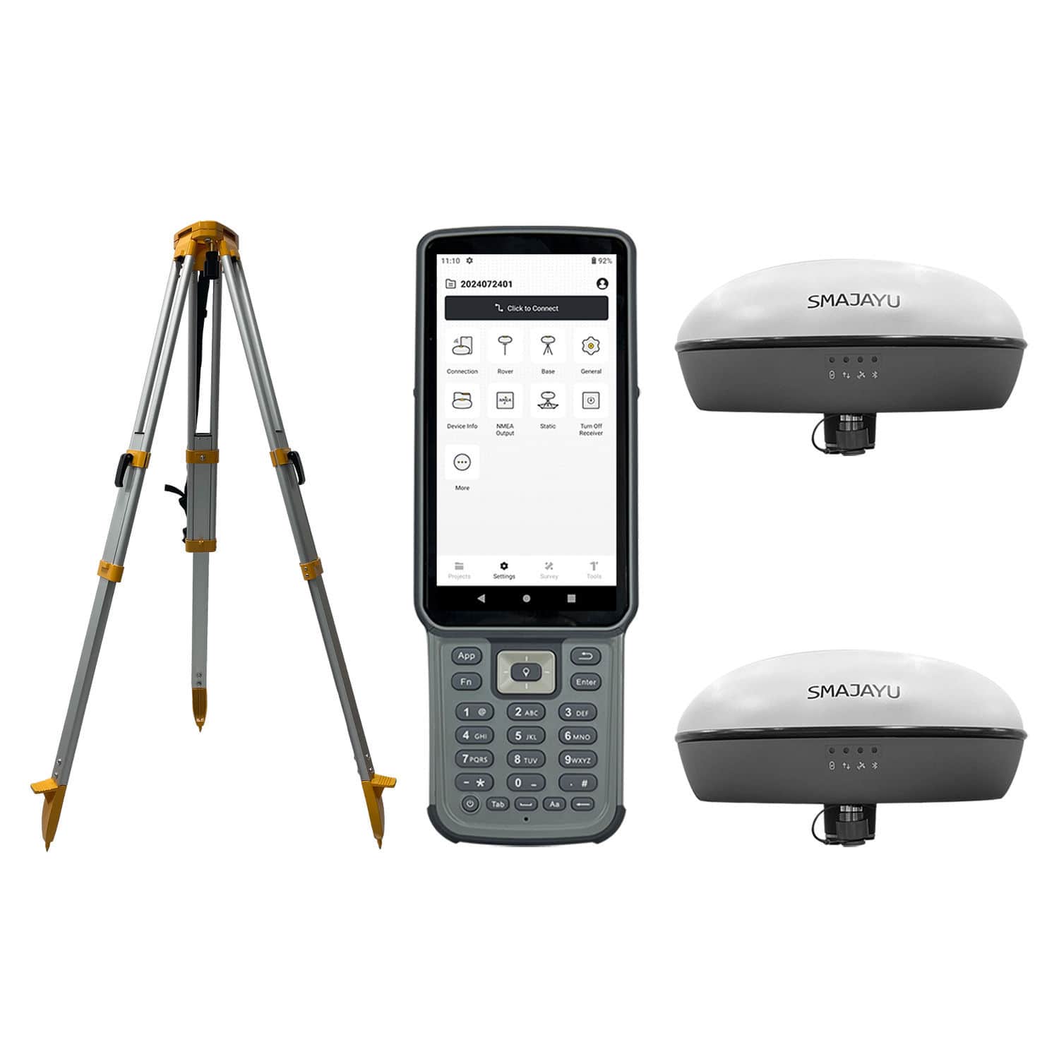 Receptor RTK - SMA20 RTK+Tripod - SMAJAYU(SHENZHEN) CO.,LTD - GNSS / para obra / para topografía