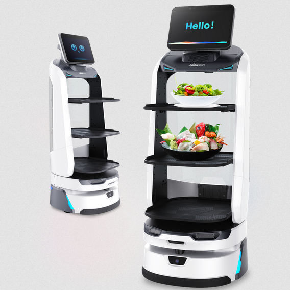 Robot de entrega de comida - LuckiBot Pro - ORIONSTAR - para hotel ...