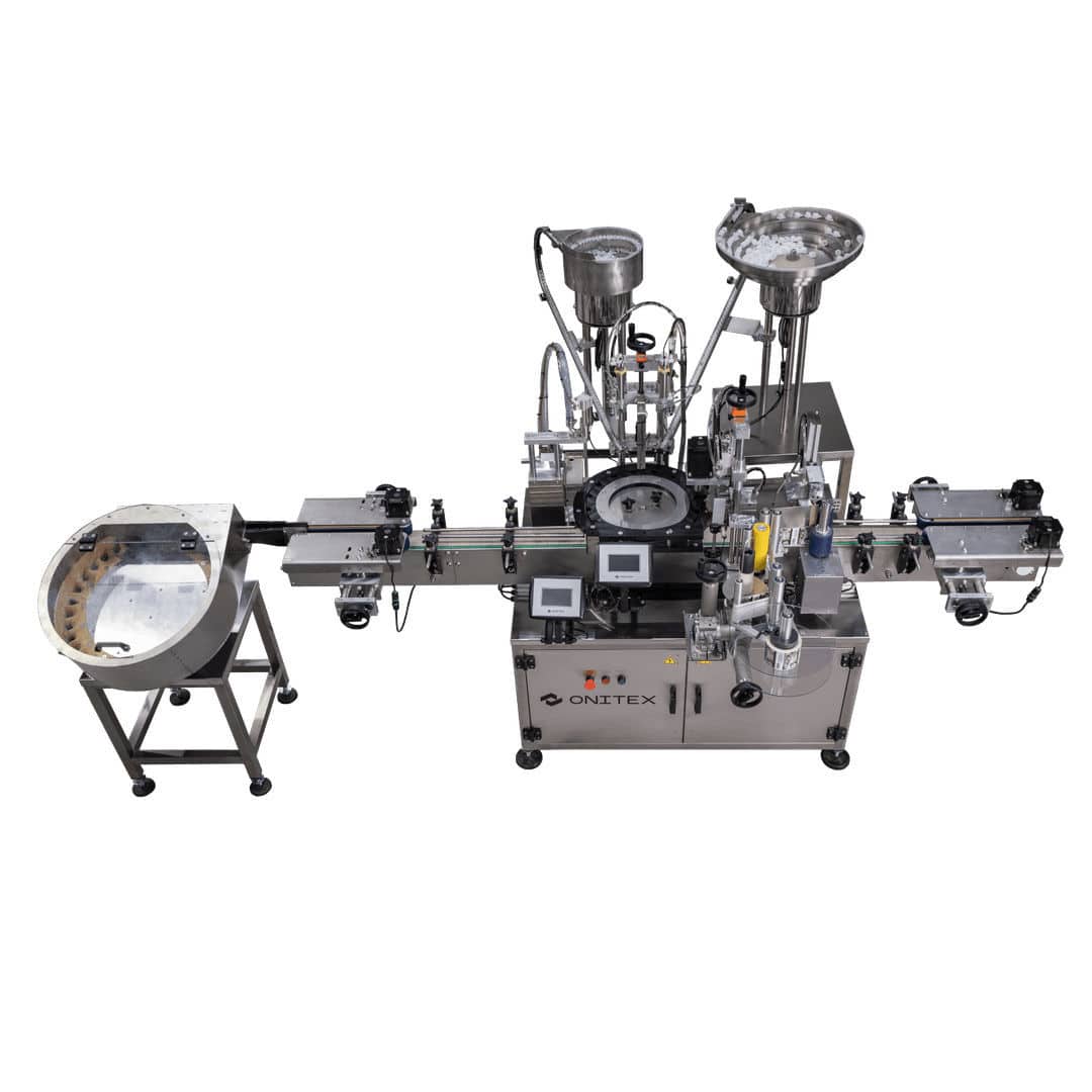 Llenadora taponadora etiquetadora automática - T300 Triblock - Onitex ...