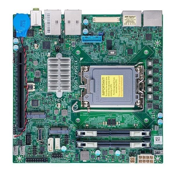 Placa madre mini-ITX - X13SAV-LVDS - SUPERMICRO - Intel® Celeron® / Intel® Core i3 / Intel® Core i5
