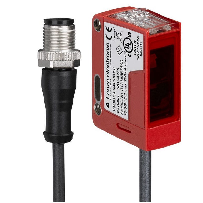 Sensor fotoeléctrico fotoeléctrico retroreflectivo polarizado - PRK25C.D/4P-200-M12 - Leuze ...