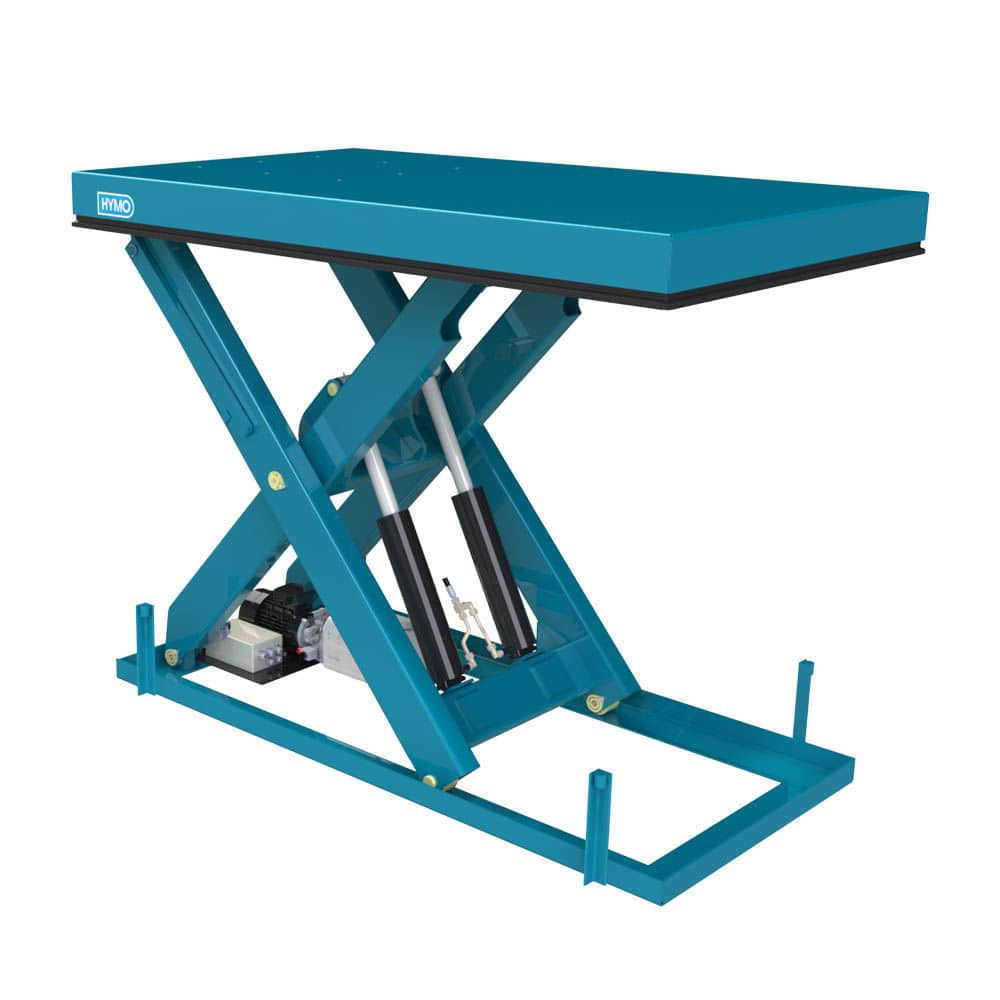 Mesa elevadora de tijera - DX series - HYMO - hidráulica / estacionaria / para cargas pesadas