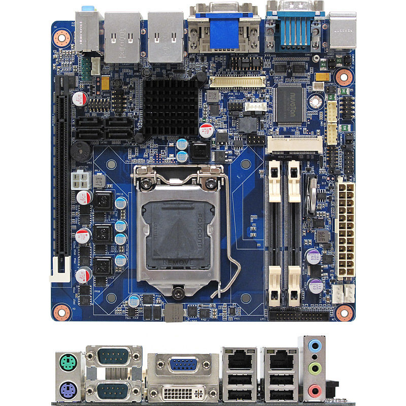 Placa madre mini-ITX - MX61H - BCM Advanced Research - Intel® Core™ i series / Intel® H61 / DDR2 ...