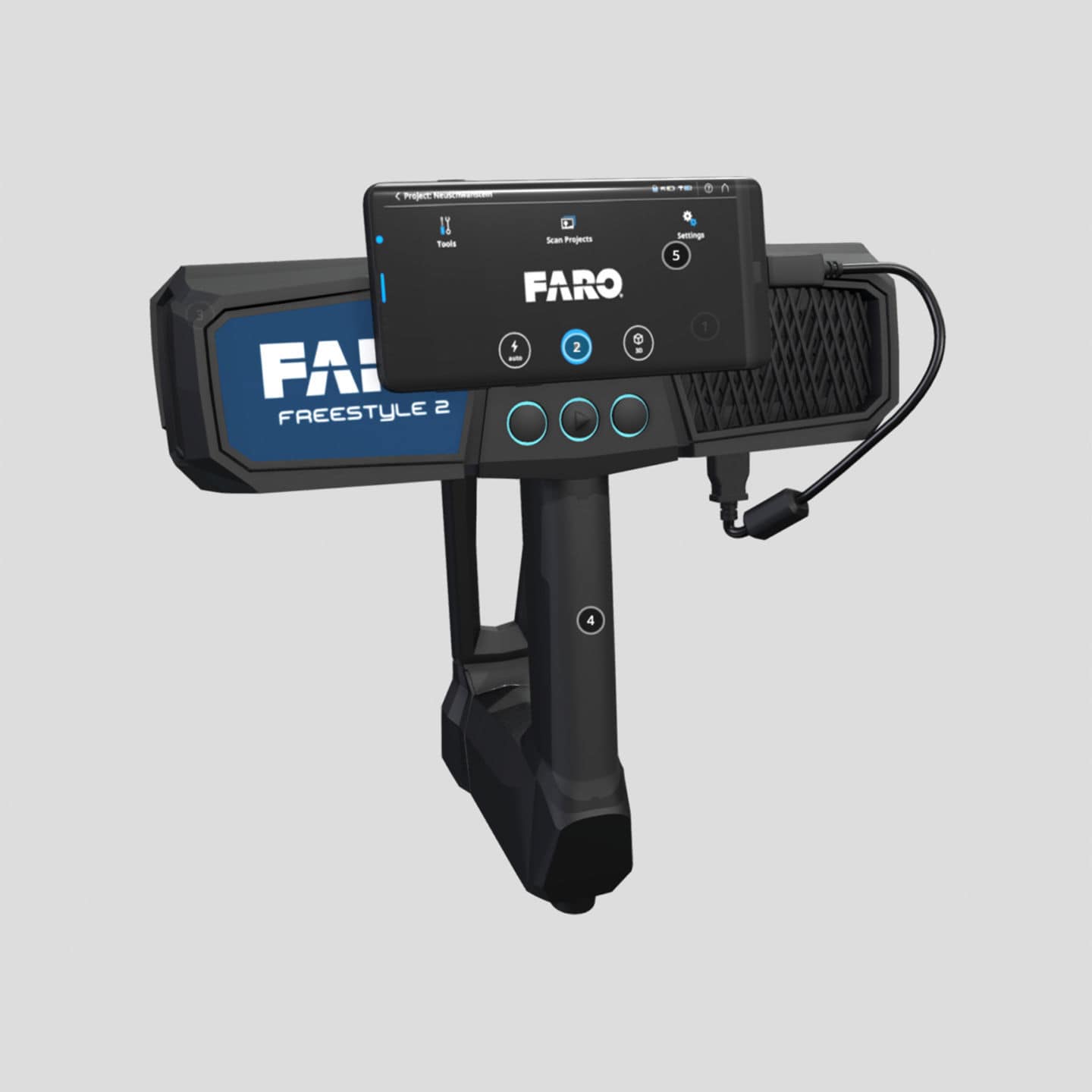 Escáner 3D - Freestyle 2 - FARO - para la inspección / láser / portátil de mano