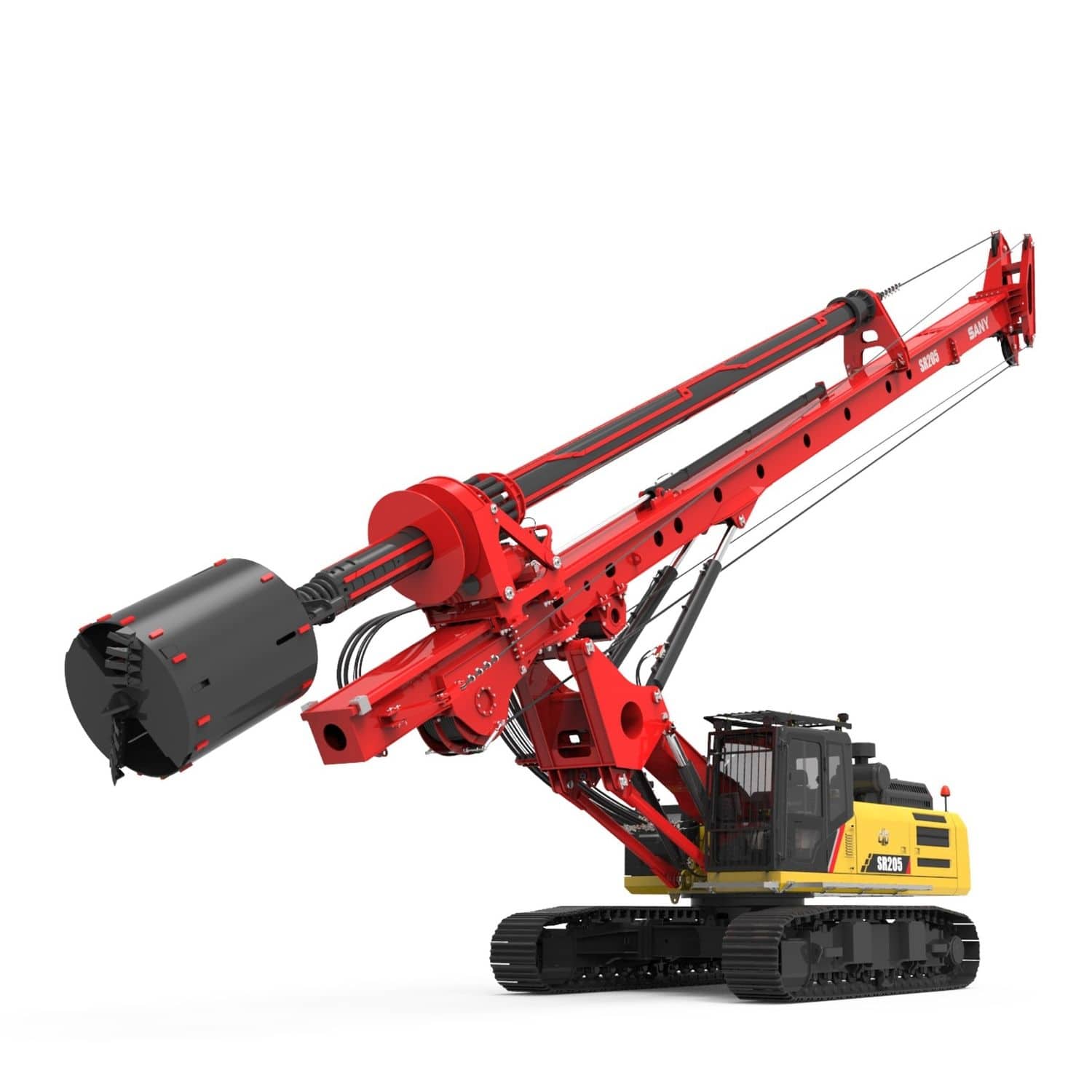 Perforadora rotativa - SR205-C10 - SANY - para pilote / con orugas ...