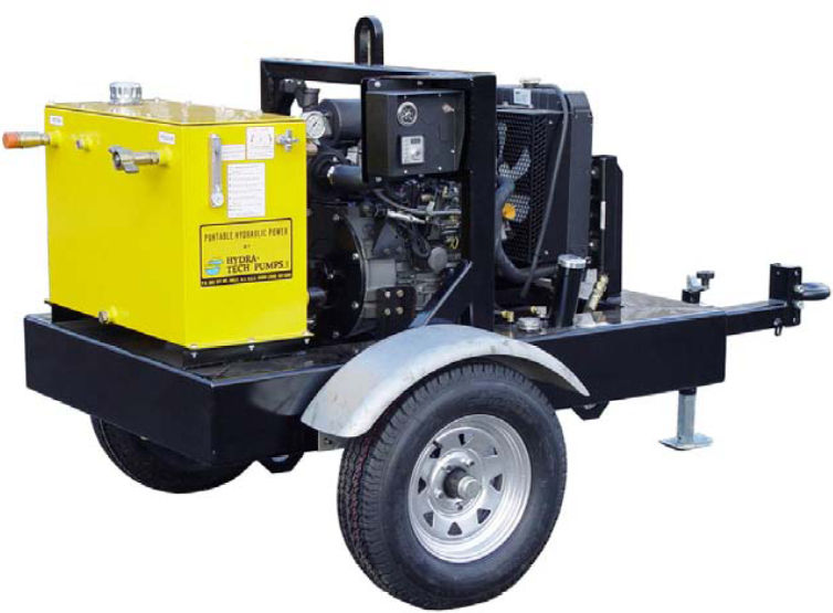 Grupo hidráulico con motor diésel - HT25DYS - Hydra-Tech Pumps - para ...